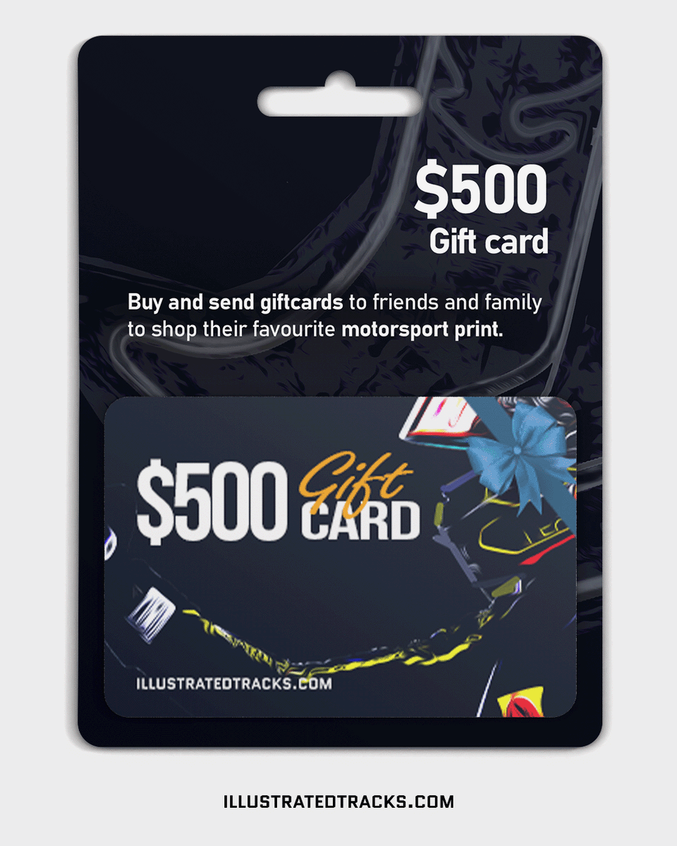 Gift Cards for Motorsports Prints – Illustrated Tracks
