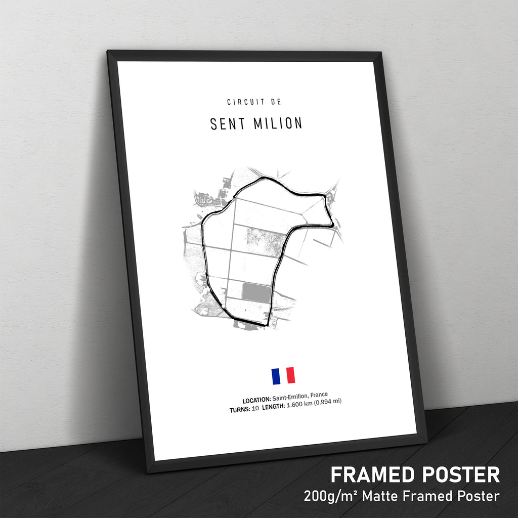 Circuit de Sent Milion - Racetrack Print – Illustrated Tracks