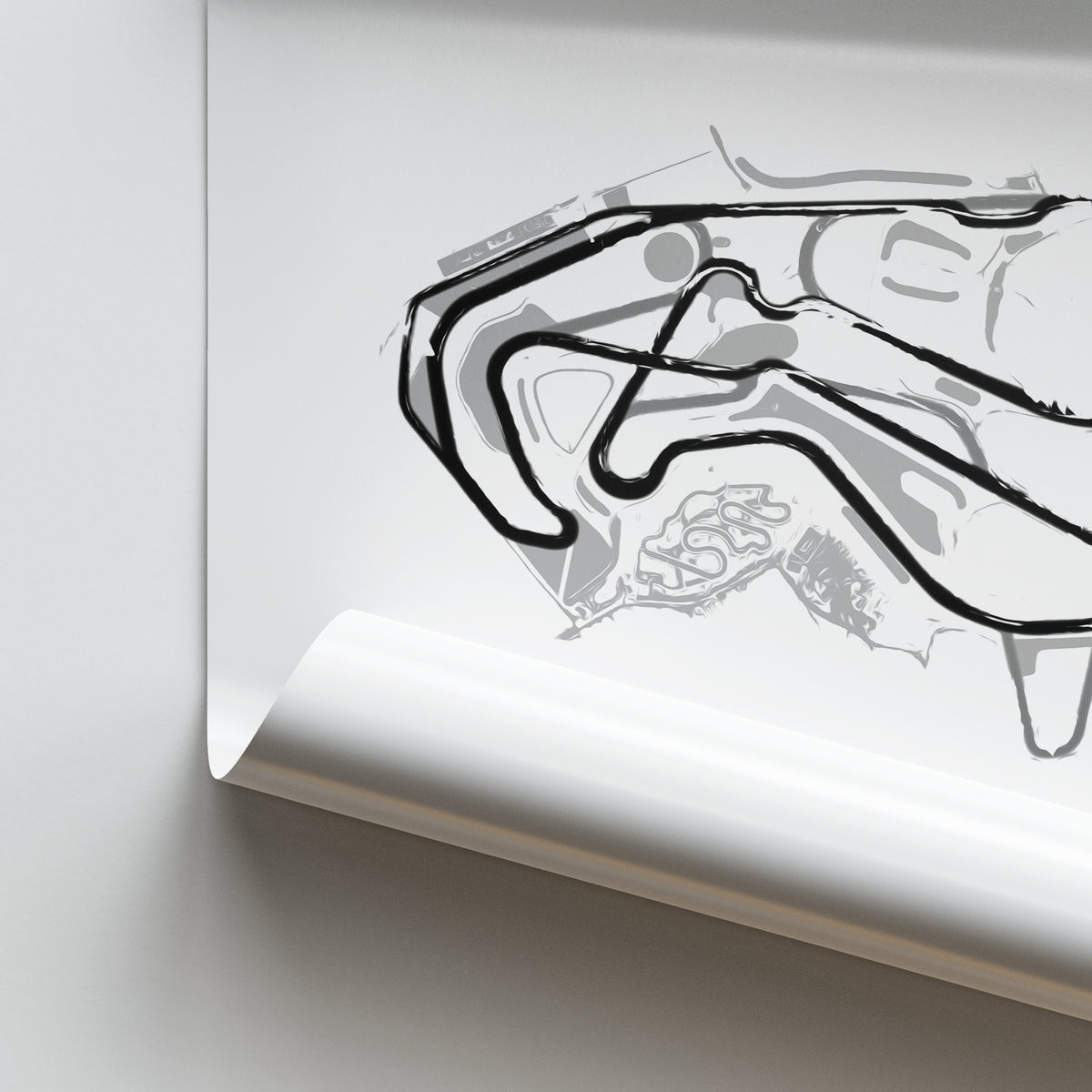 Highlands Motorsport Park - Racetrack Print – Illustrated Tracks