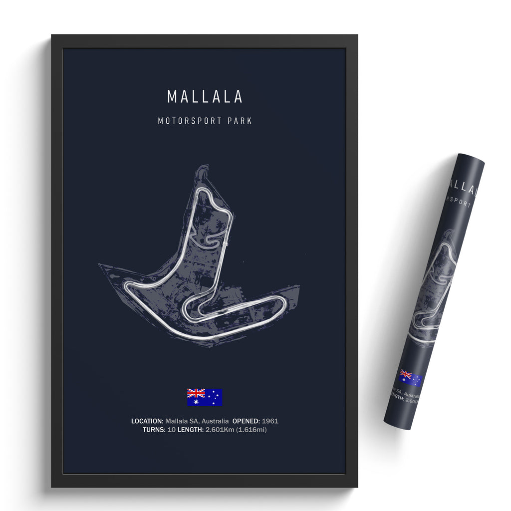 Mallala Motorsport Park - Racetrack Print – Illustrated Tracks