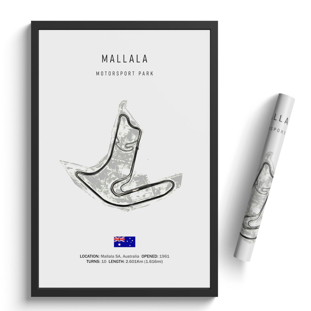 Mallala Motorsport Park - Racetrack Print – Illustrated Tracks