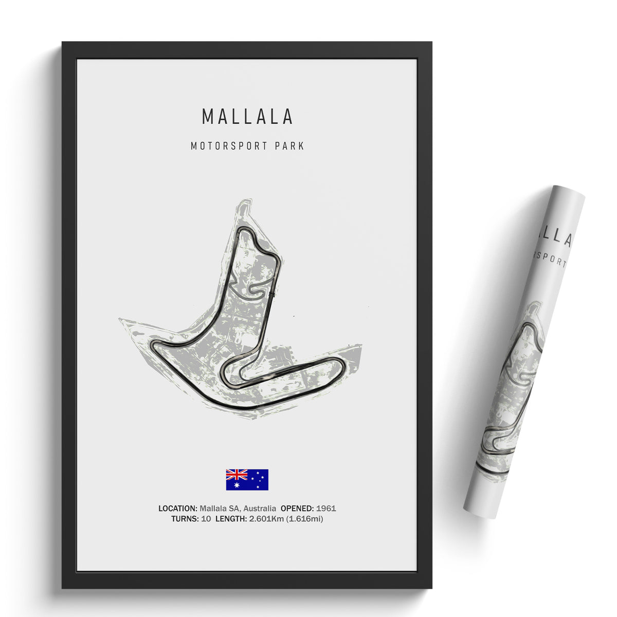 Mallala Motorsport Park - Racetrack Print – Illustrated Tracks