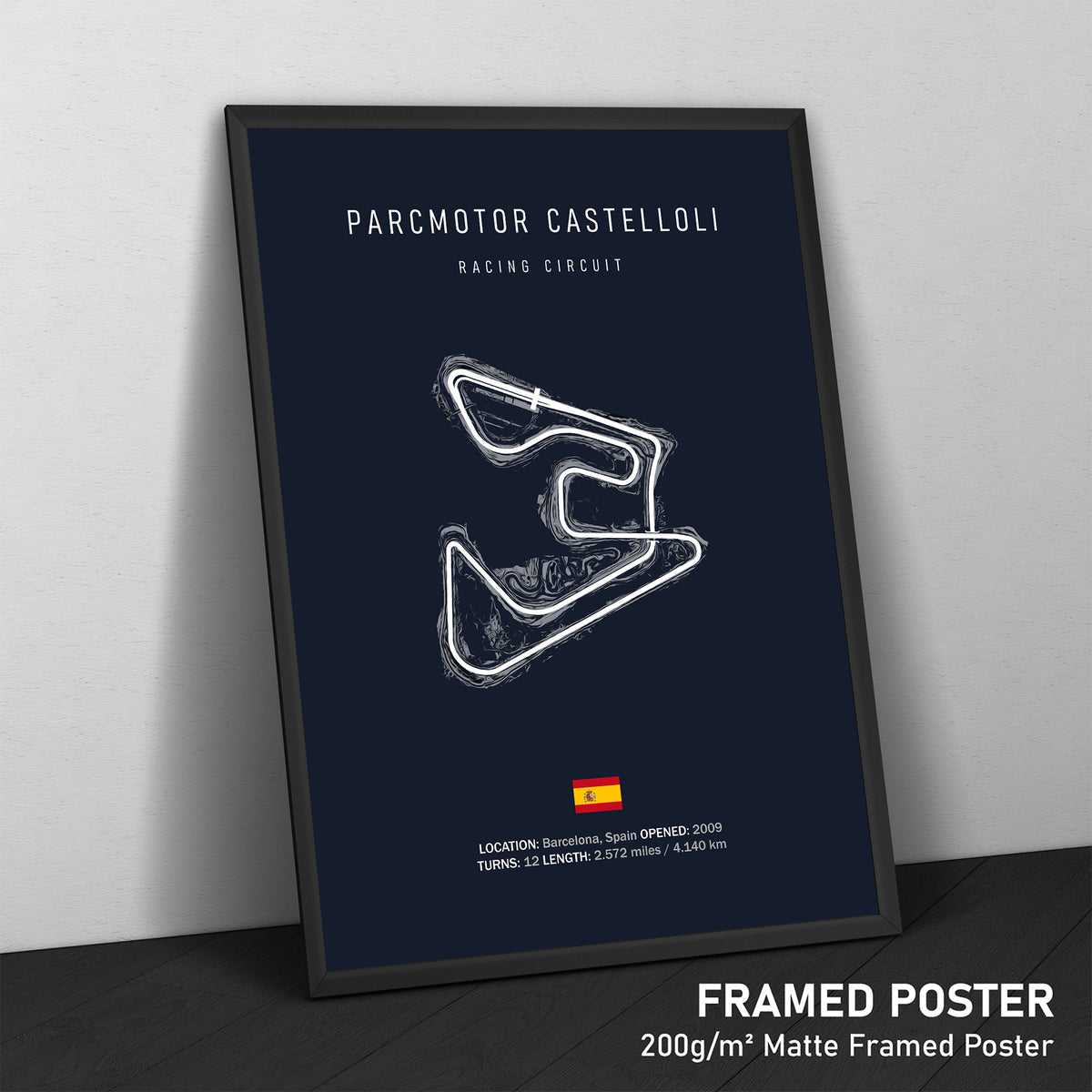 Parcmotor Castellolí Racing Circuit - Racetrack Print – Illustrated Tracks