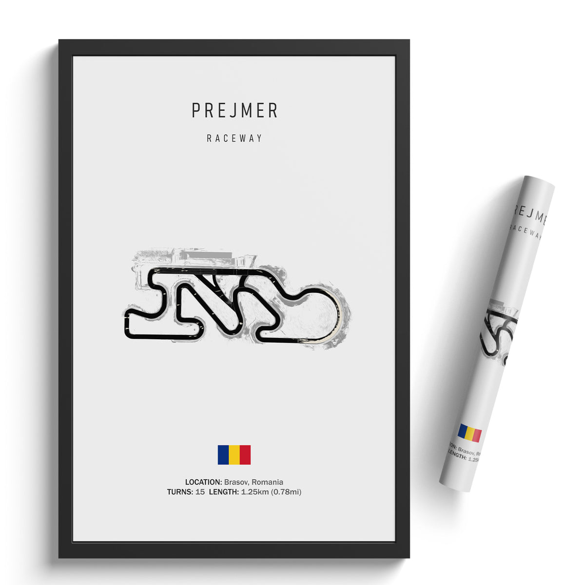 Prejmer Raceway - Racetrack Print – Illustrated Tracks