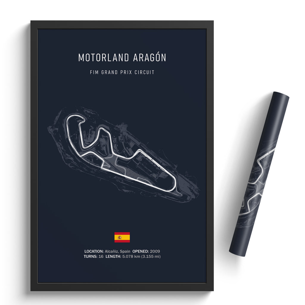 MotorLand Aragón - Racetrack Print – Illustrated Tracks