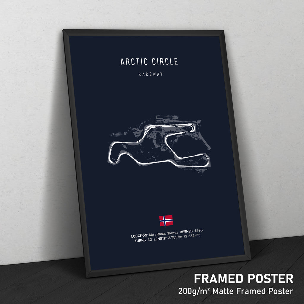 Arctic Circle Raceway - Racetrack Print – Illustrated Tracks