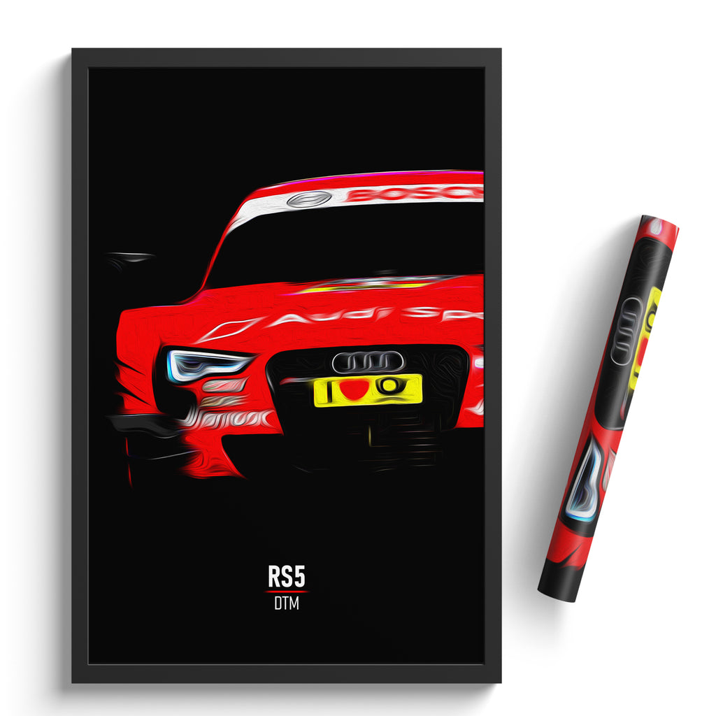 Audi RS5 DTM - Race Car Print – Illustrated Tracks