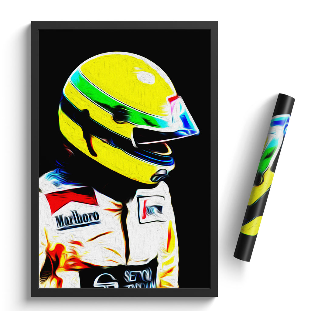 Ayrton Senna, Toleman 1984 - Formula 1 Print – Illustrated Tracks