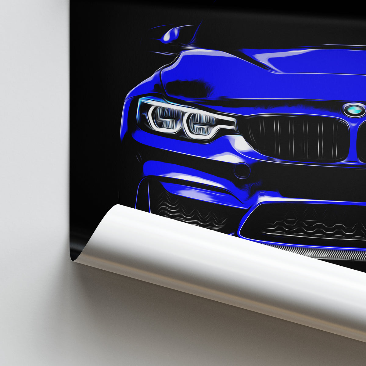 BMW M3 F80 CS - Sports Car Print – Illustrated Tracks