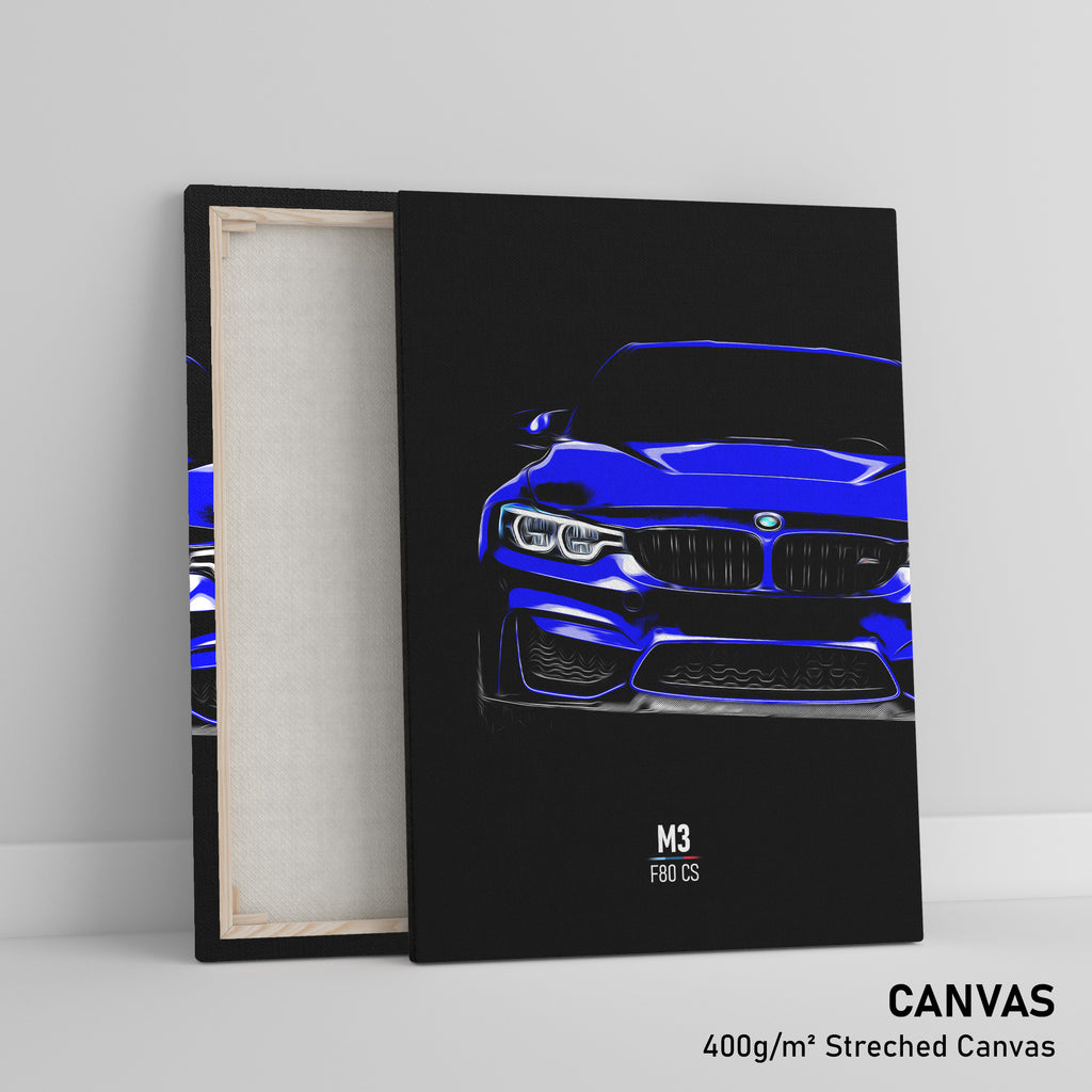 BMW M3 F80 CS - Sports Car Print – Illustrated Tracks