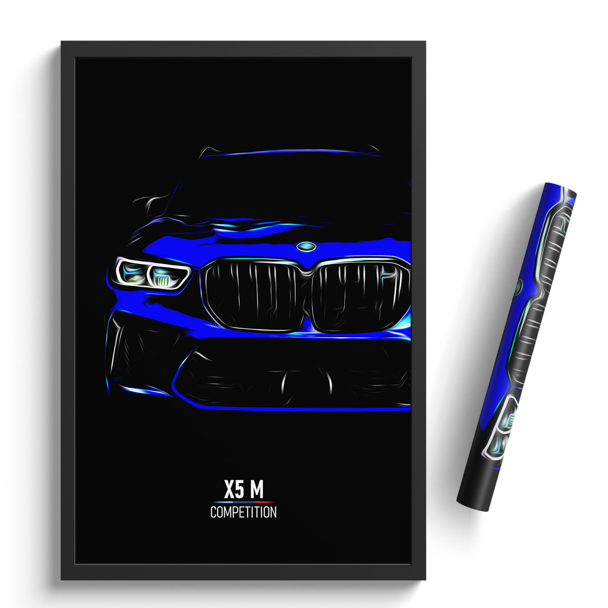 BMW X5 M Competition - Sports Car Print – Illustrated Tracks