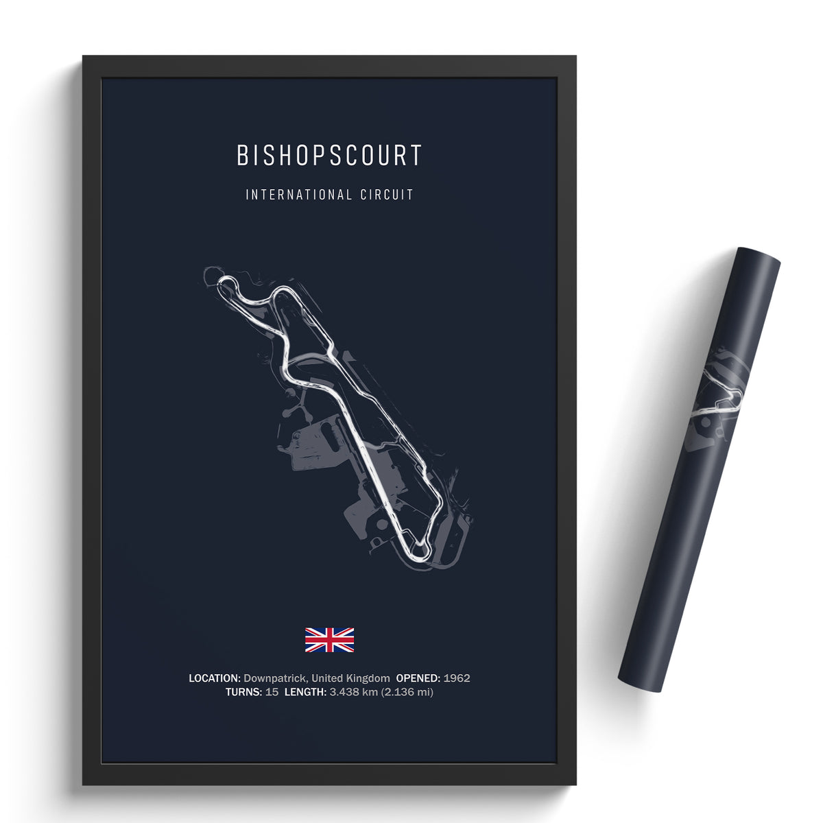 Bishopscourt International Circuit - Racetrack Print – Illustrated Tracks