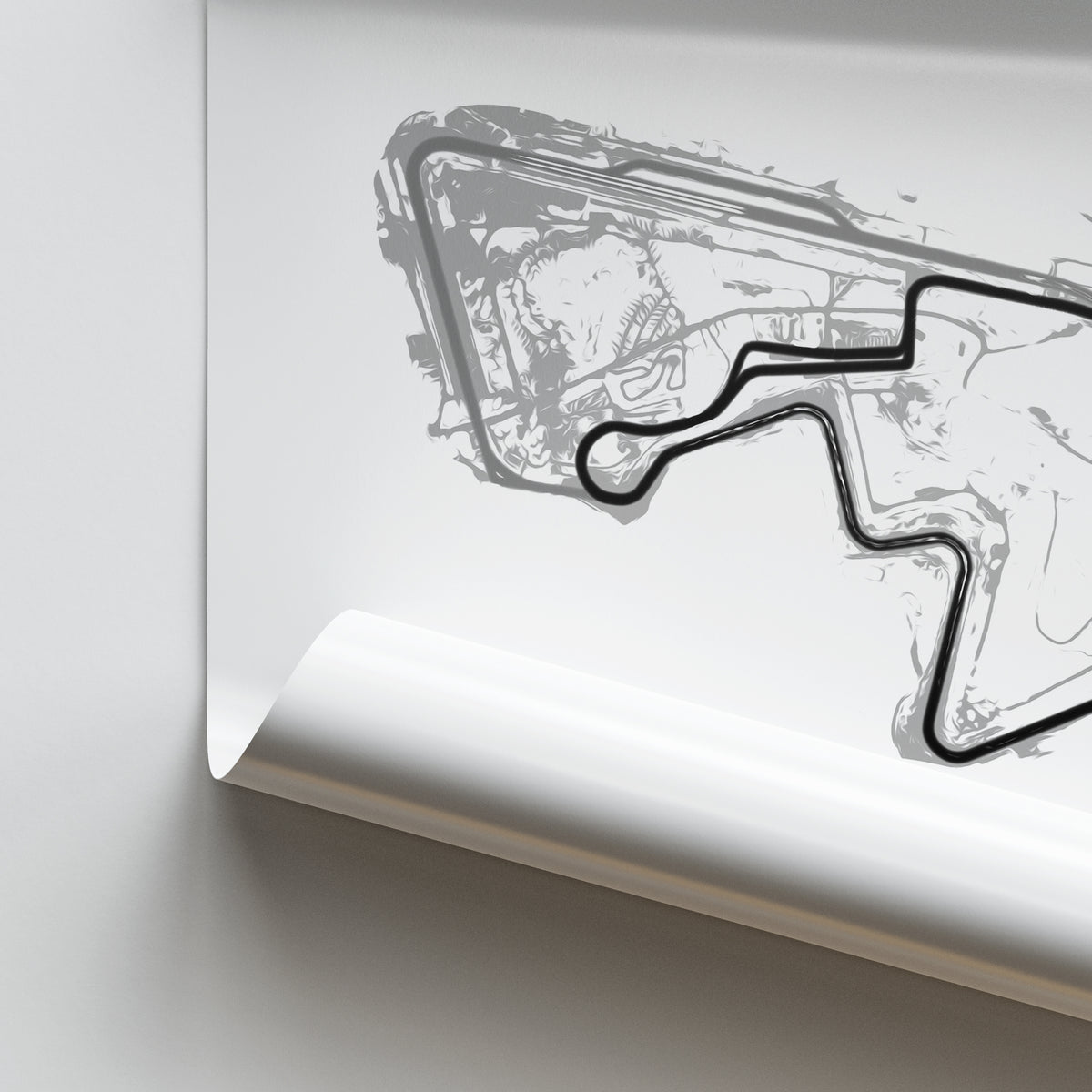 Brainerd (Competition Road Course) - Racetrack Print – Illustrated Tracks