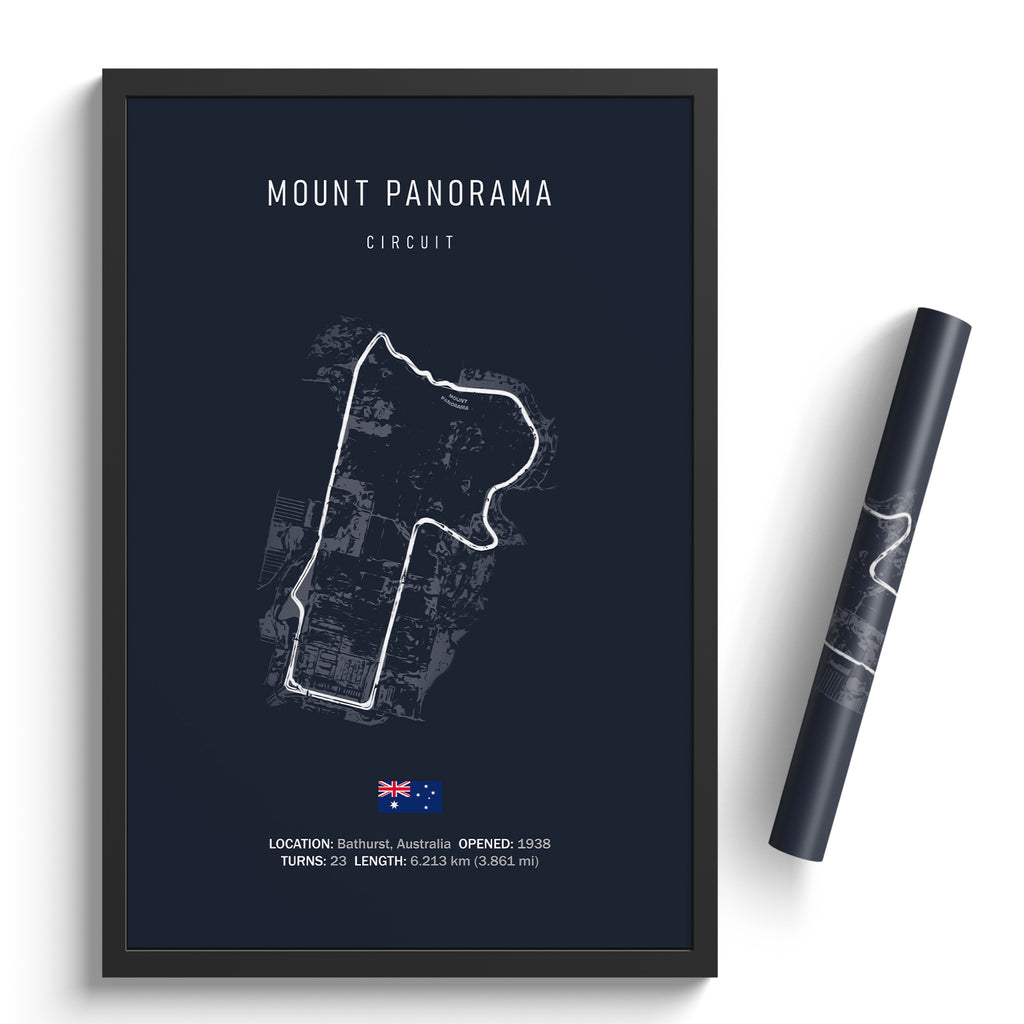 Mount Panorama Circuit Bathurst - Racetrack Print – Illustrated Tracks