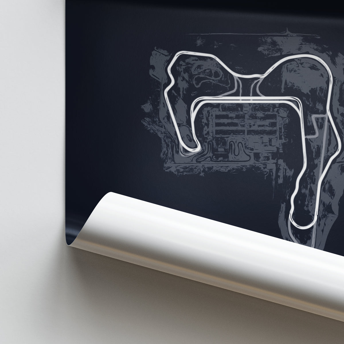 Buttonwillow Raceway Park - Racetrack Print – Illustrated Tracks