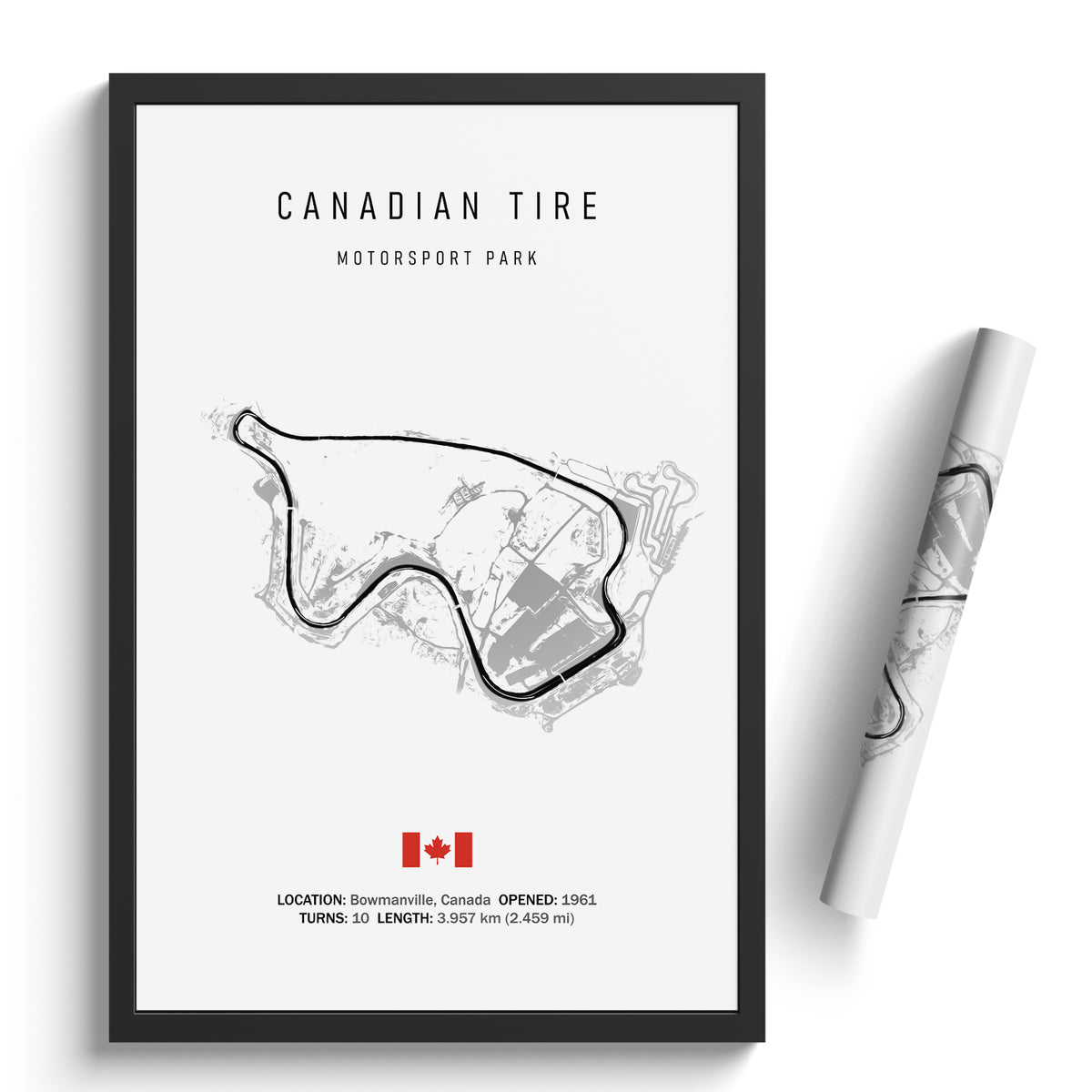 Canadian Tire Motorsport Park - Racetrack Print – Illustrated Tracks