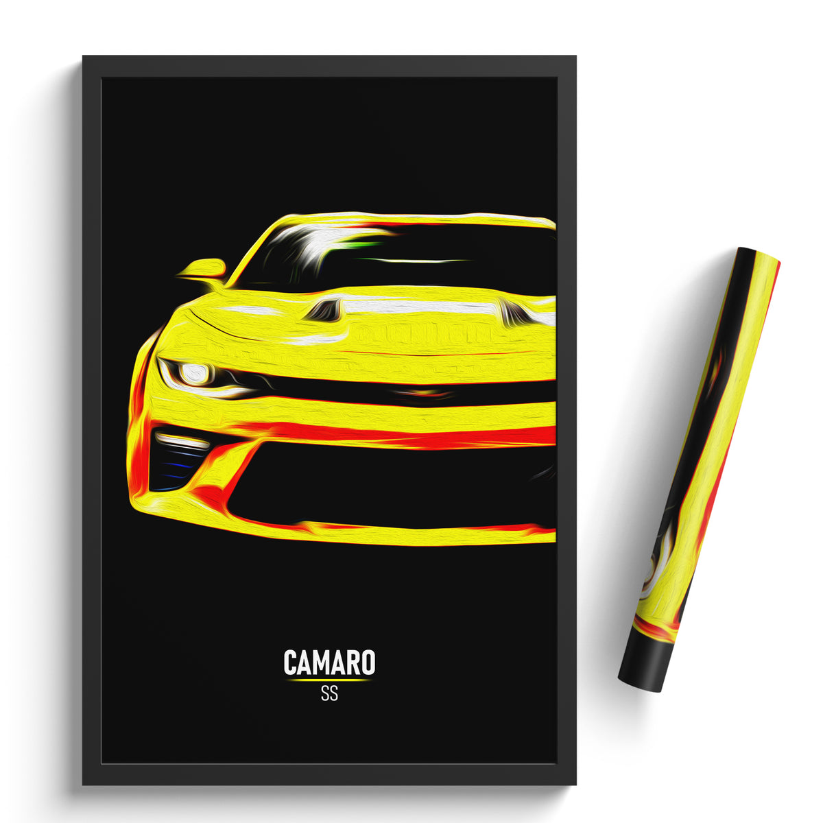 Chevrolet Camaro SS - Sports Car Print – Illustrated Tracks