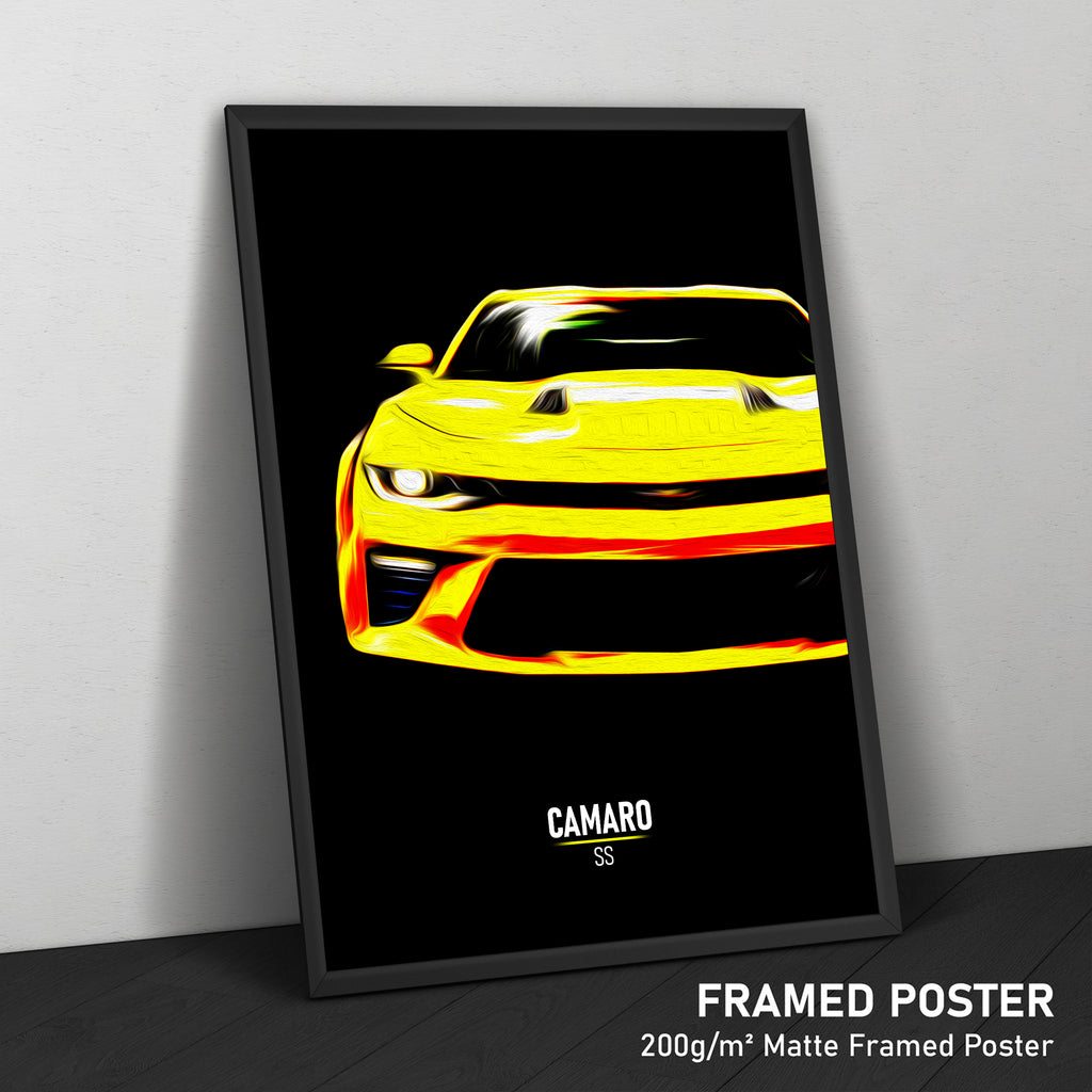 Chevrolet Camaro SS - Sports Car Print – Illustrated Tracks