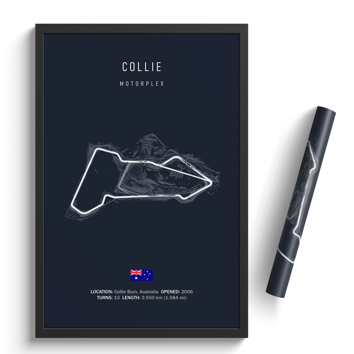 Collie Motorplex - Racetrack Print – Illustrated Tracks