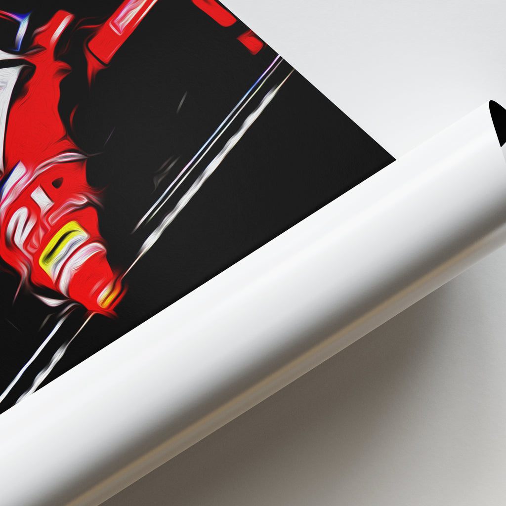 Dallara F190, Emanuele Pirro 1990 - Formula 1 Print – Illustrated Tracks