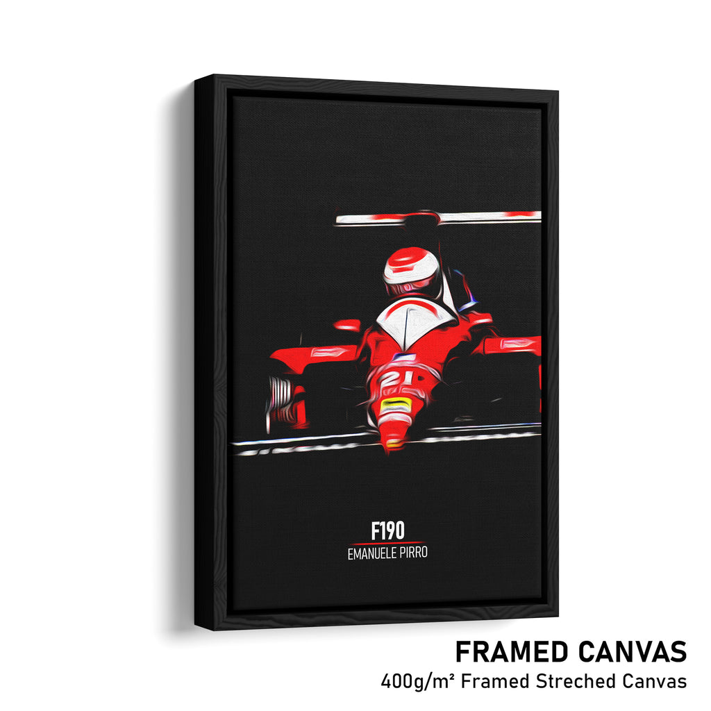 Dallara F190, Emanuele Pirro 1990 - Formula 1 Print – Illustrated Tracks