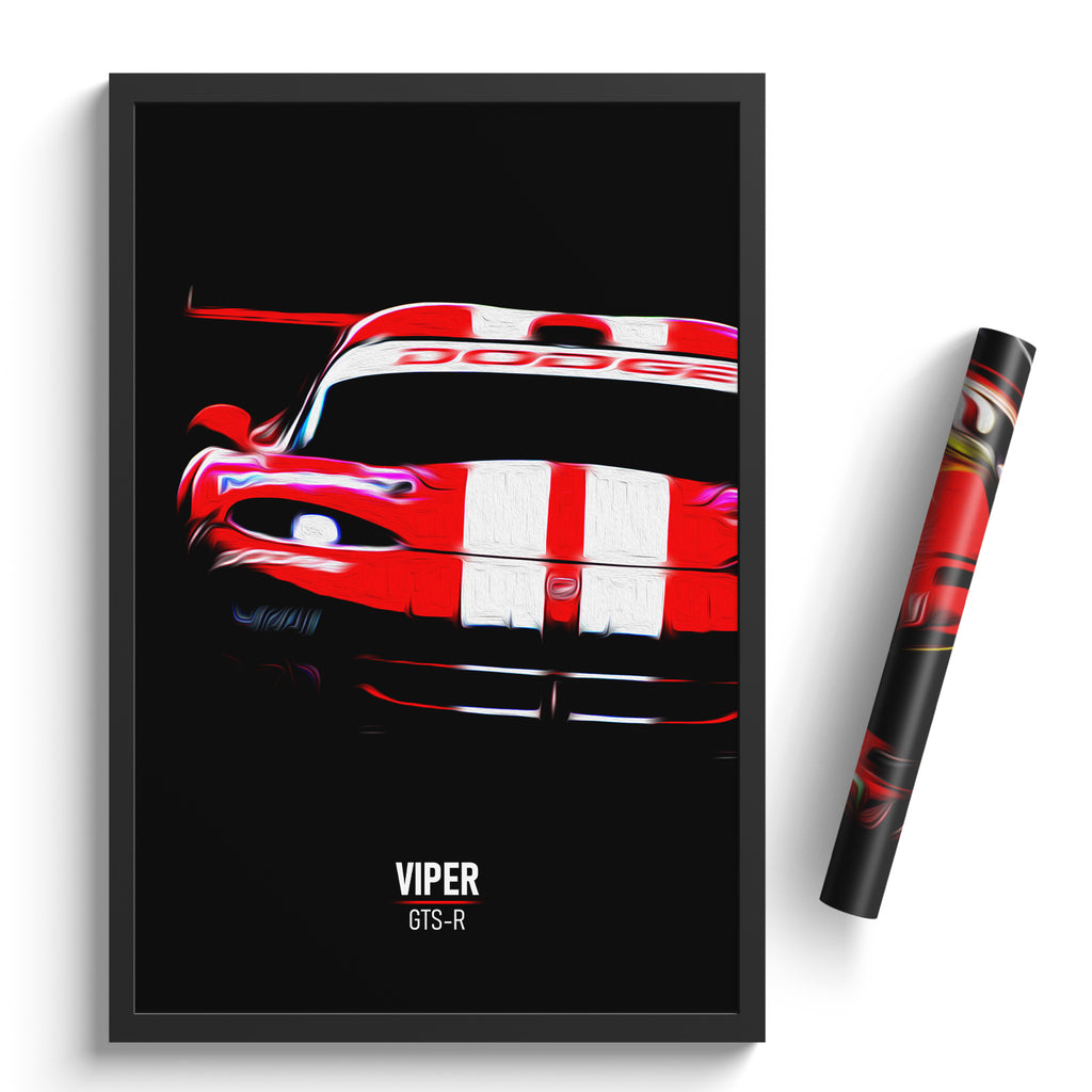 Dodge Viper GTS-R - Race Car Print – Illustrated Tracks
