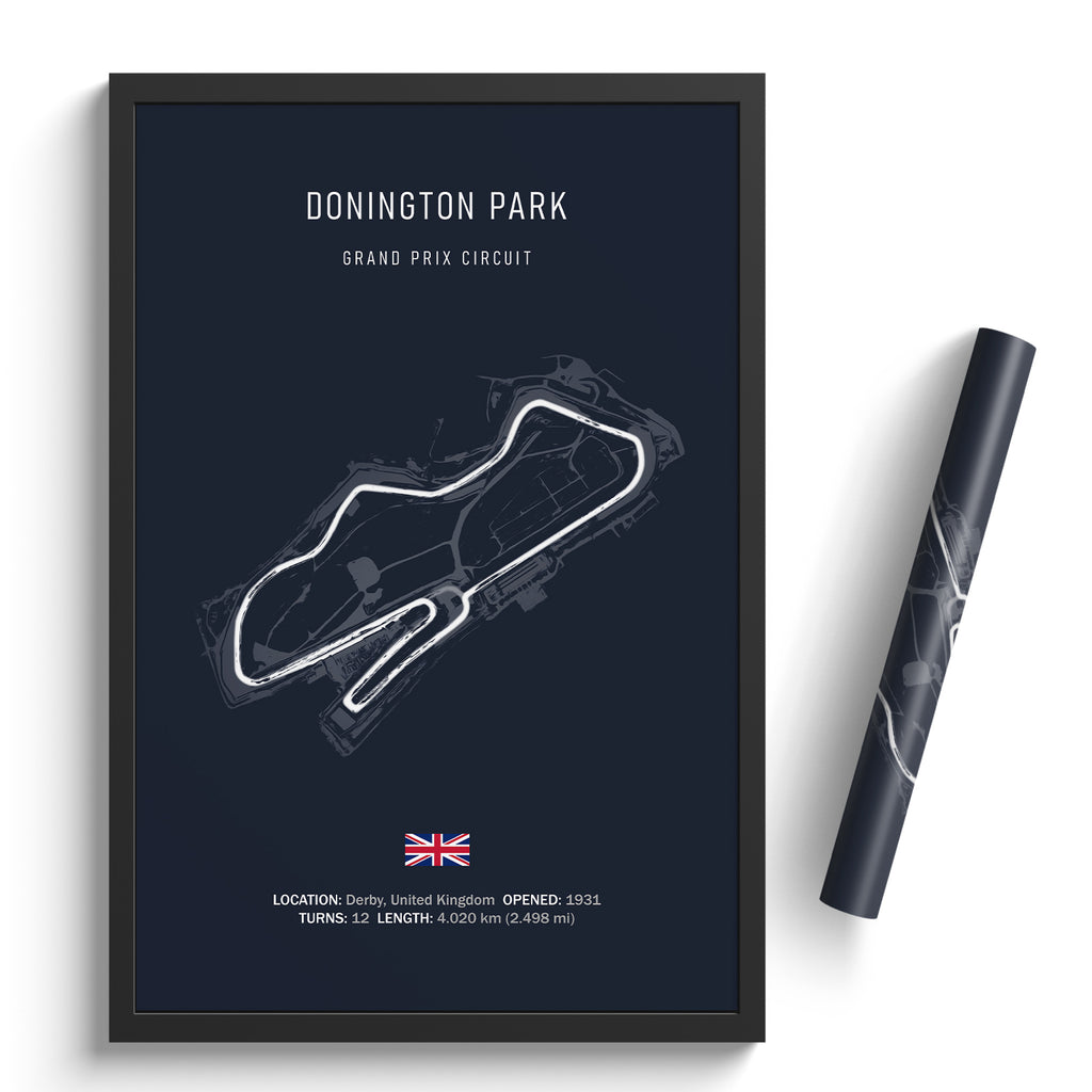 Donington Park - Racetrack Print – Illustrated Tracks