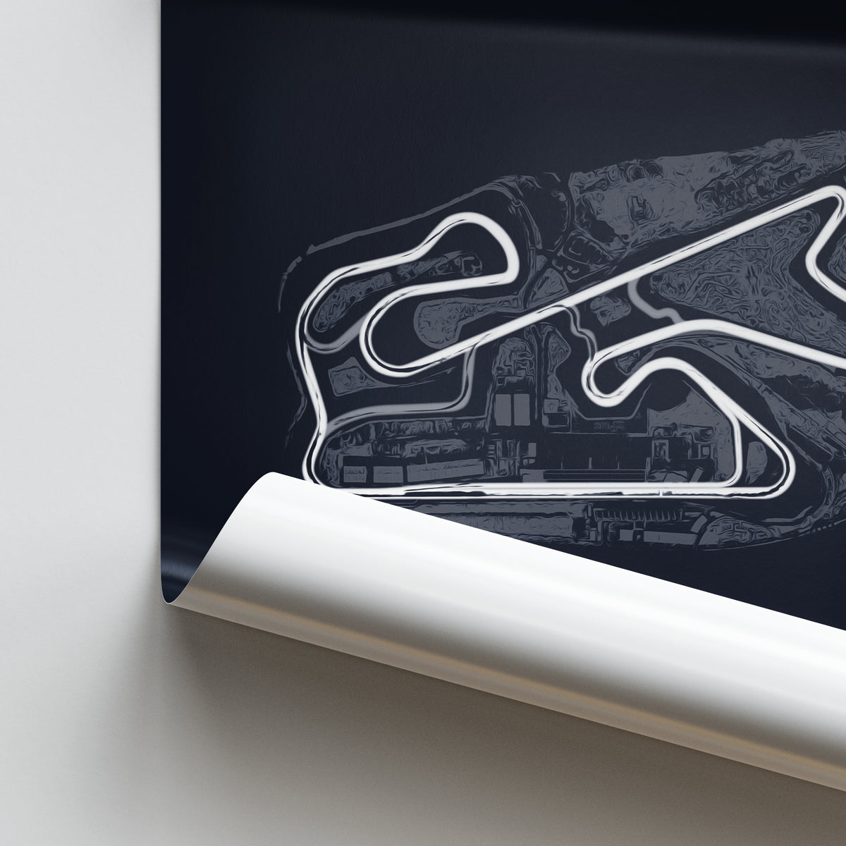 Dubai Autodrome - Racetrack Print – Illustrated Tracks