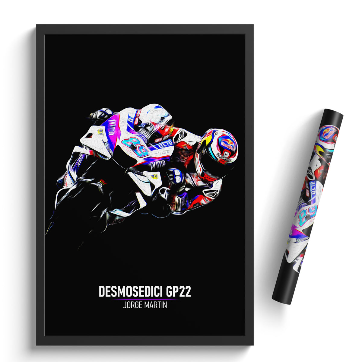 Ducati Desmosedici GP22, Jorge Martin 2022 - MotoGP Print – Illustrated ...