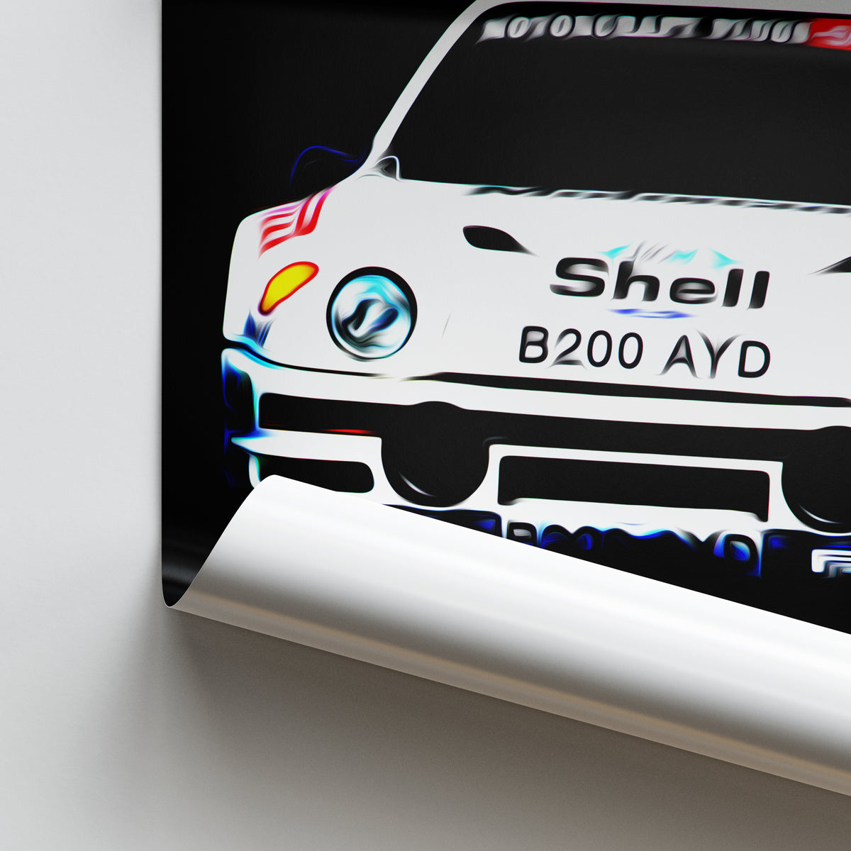 Ford RS200 Group B - Rally Print – Illustrated Tracks