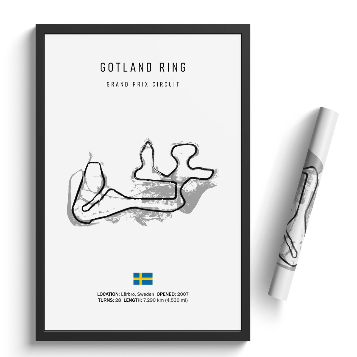 Gotland Ring - Racetrack Print – Illustrated Tracks