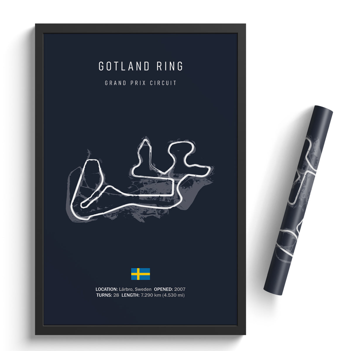 Gotland Ring - Racetrack Print – Illustrated Tracks