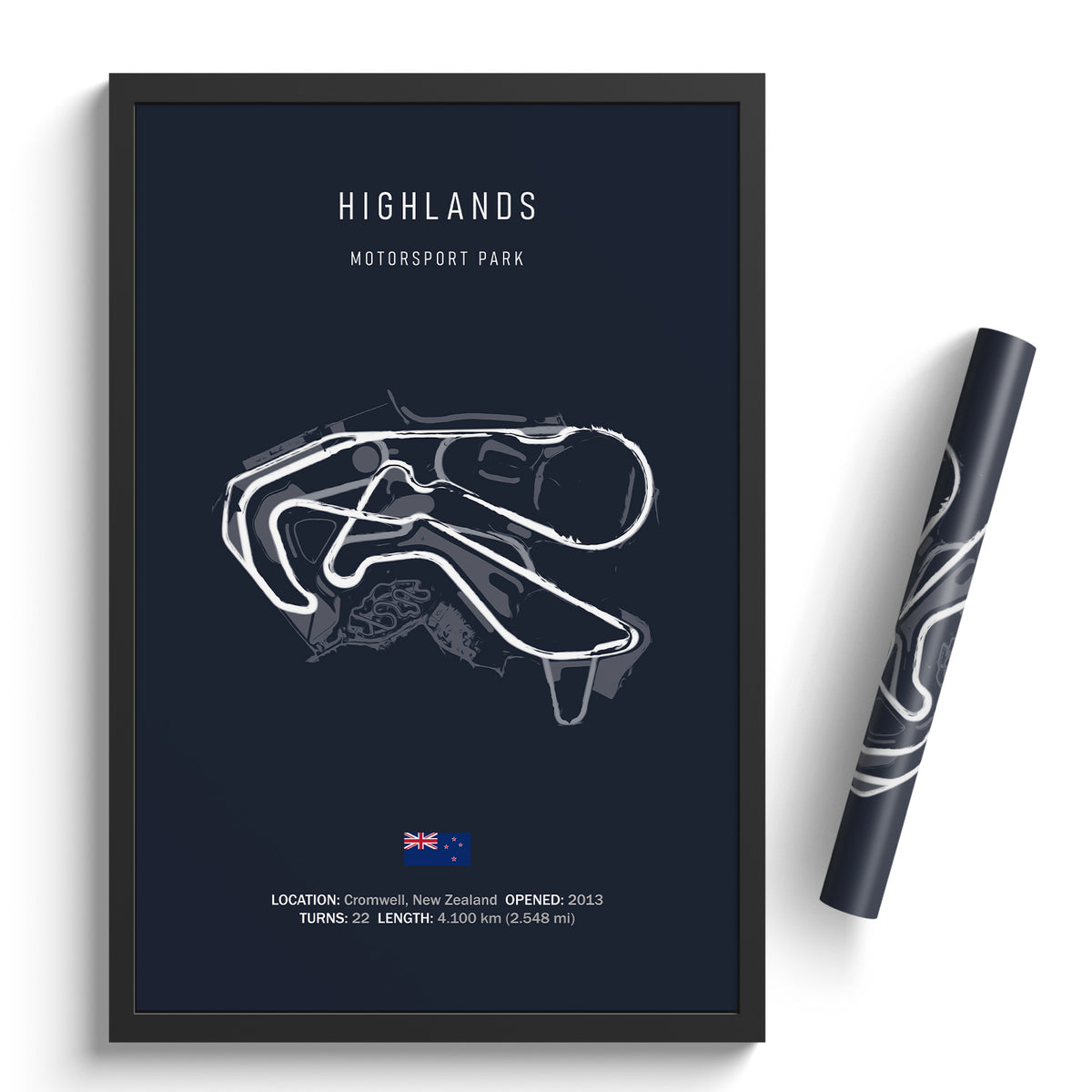 Highlands Motorsport Park - Racetrack Print – Illustrated Tracks