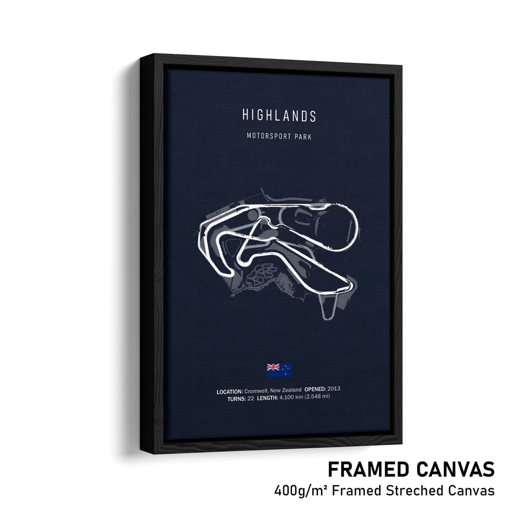 Highlands Motorsport Park - Racetrack Print – Illustrated Tracks