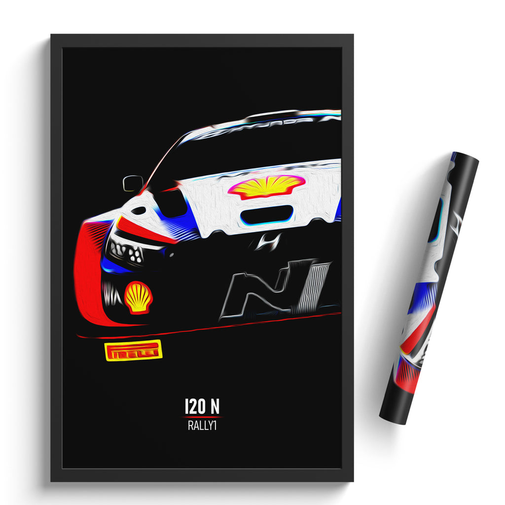 Hyundai I20N Rally1 WRC - Rally Print – Illustrated Tracks