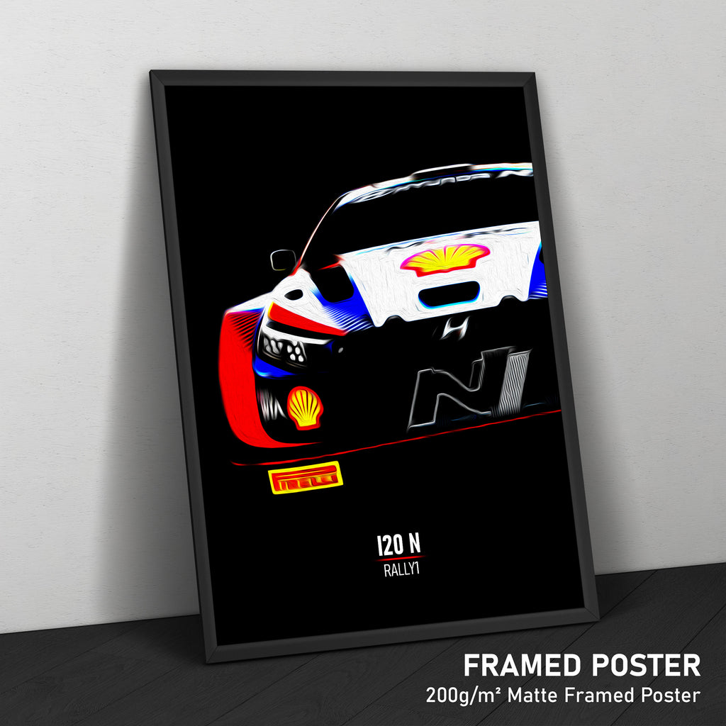 Hyundai I20N Rally1 WRC - Rally Print – Illustrated Tracks
