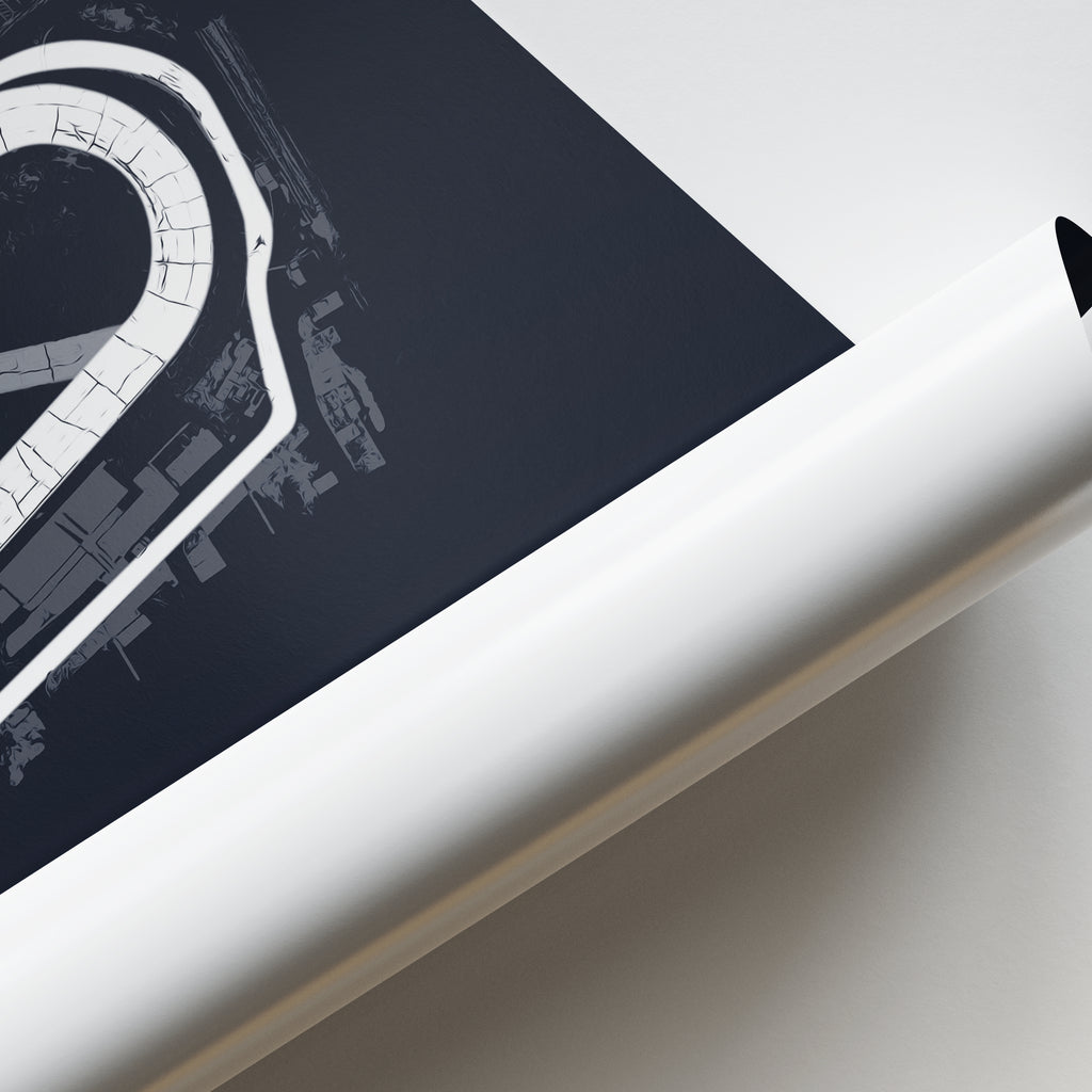I-25 Speedway - Racetrack Print – Illustrated Tracks