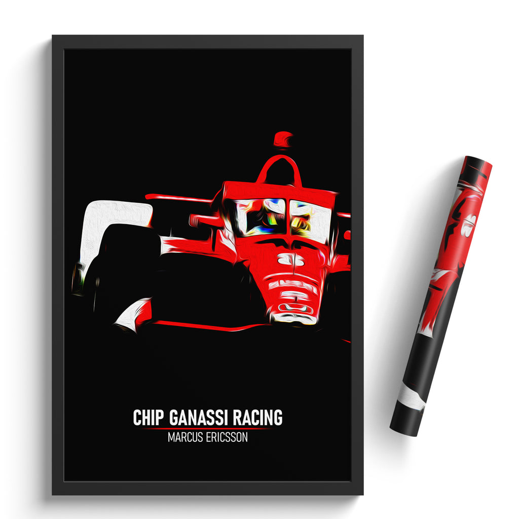 Honda Chip Ganassi, Marcus Ericsson 2022 - IndyCar Print – Illustrated ...