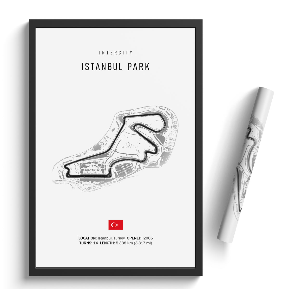 Intercity Istanbul Park - Racetrack Print – Illustrated Tracks