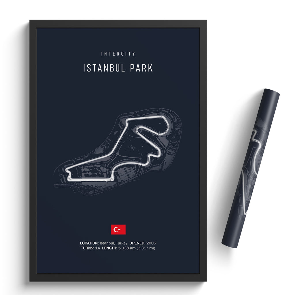 Intercity Istanbul Park - Racetrack Print – Illustrated Tracks