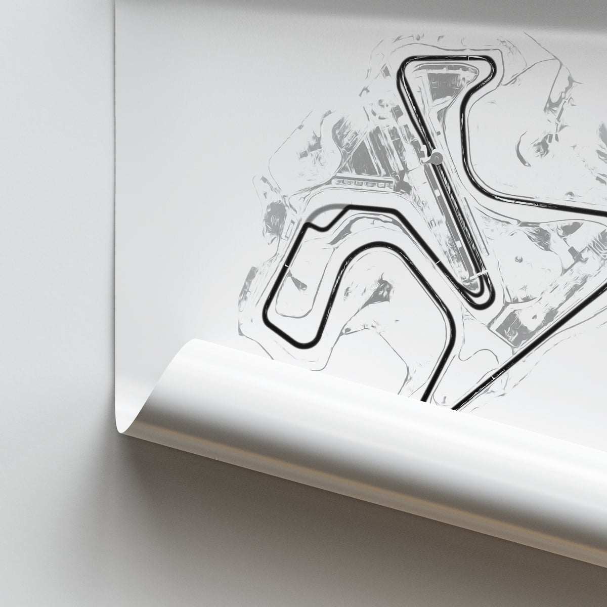 Circuito de Jerez (Grand Prix Circuit) - Racetrack Print – Illustrated ...