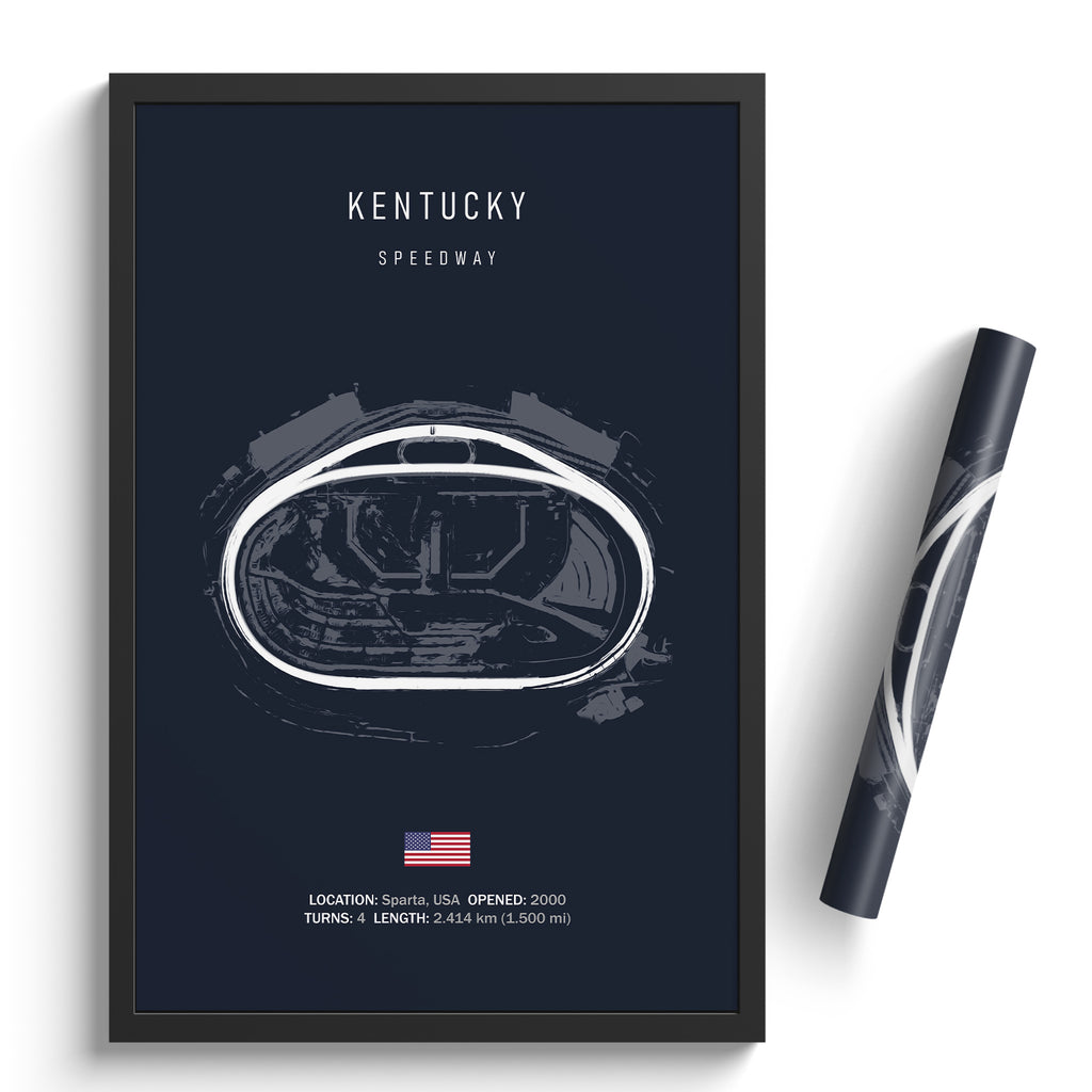 Kentucky Speedway - Racetrack Print – Illustrated Tracks