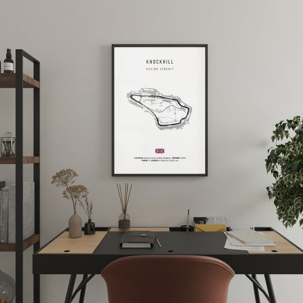 Knockhill Racing Circuit - Racetrack Print – Illustrated Tracks
