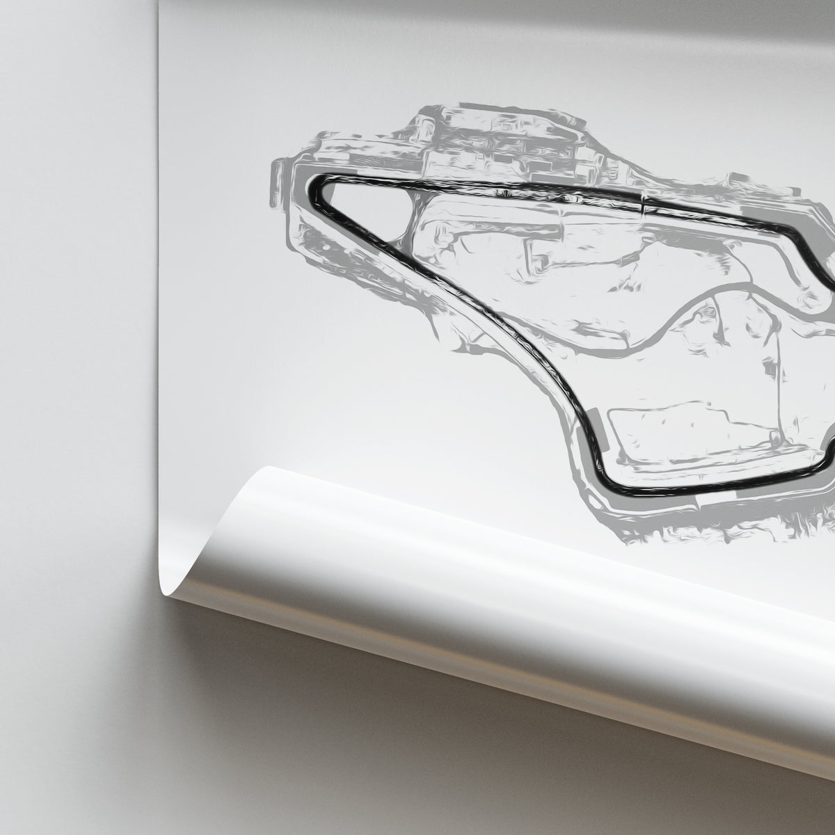 Knockhill Racing Circuit - Racetrack Print – Illustrated Tracks