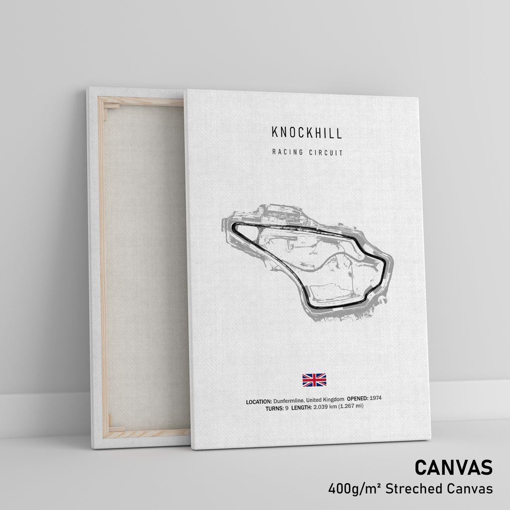 Knockhill Racing Circuit - Racetrack Print – Illustrated Tracks