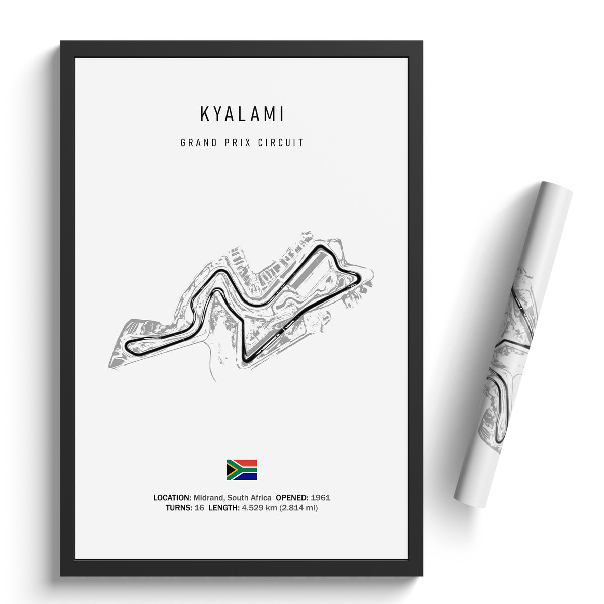 Kyalami Circuit - Racetrack Print – Illustratedtracks