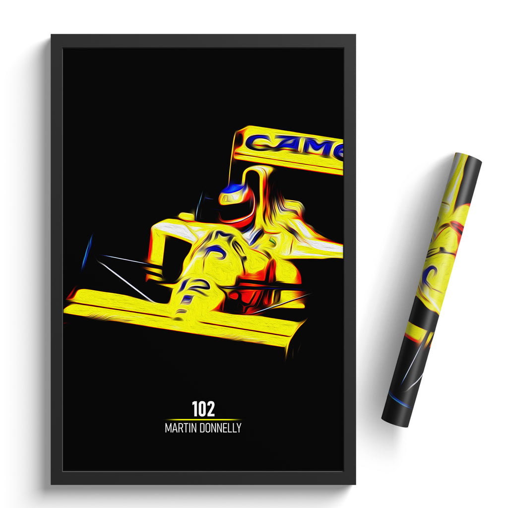 Lotus 102, Martin Donnelly 1990 - Formula 1 Print – Illustrated Tracks