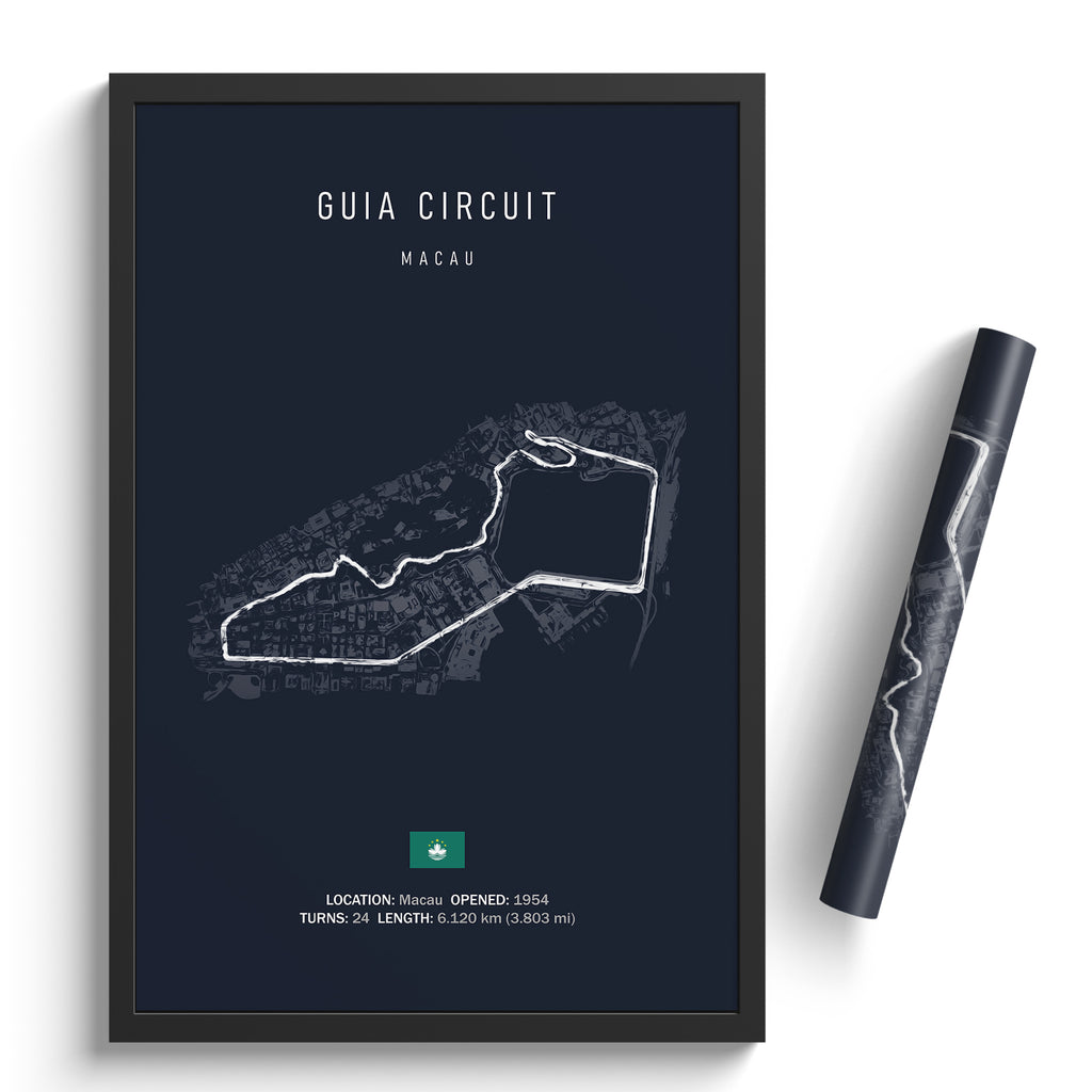Guia Circuit Macau - Racetrack Print – Illustrated Tracks
