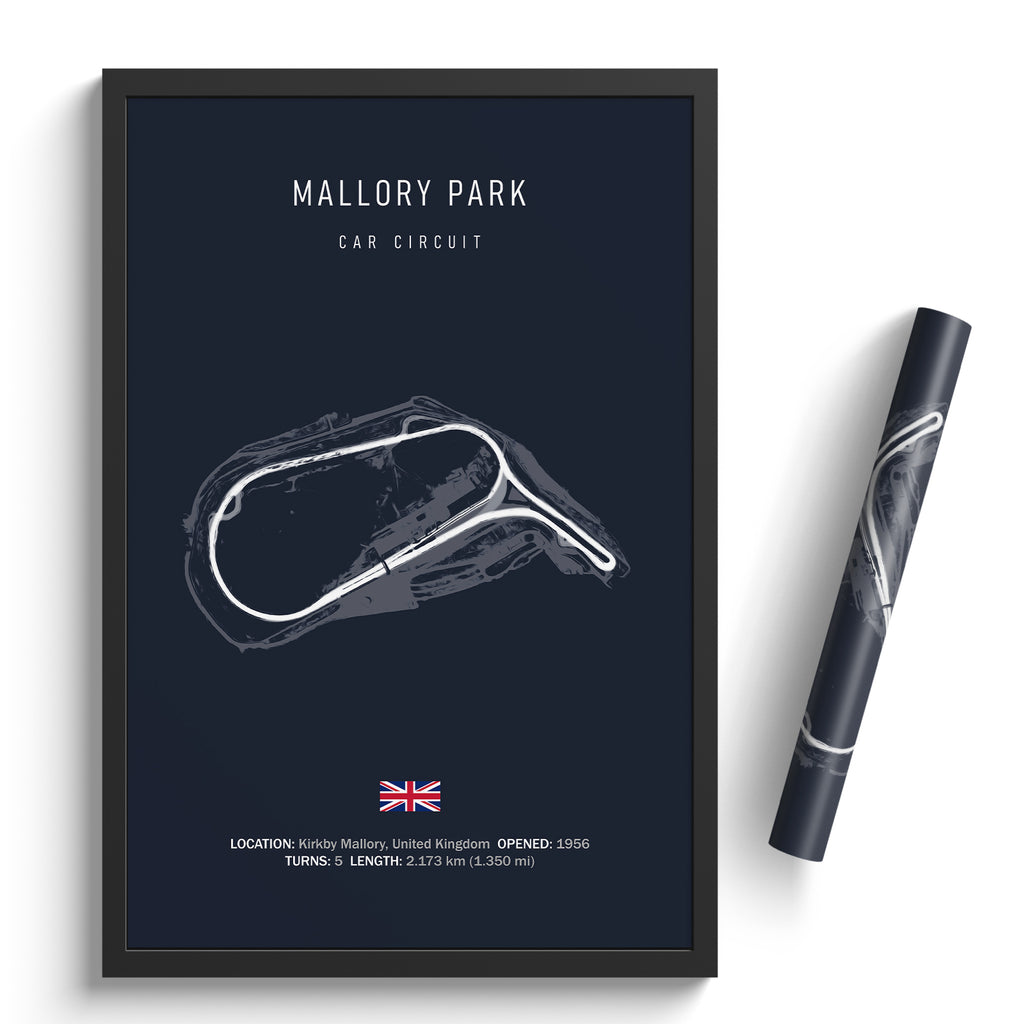 Mallory Park - Racetrack Print – Illustrated Tracks