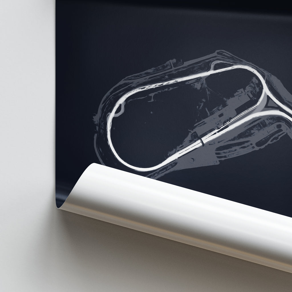 Mallory Park - Racetrack Print – Illustrated Tracks
